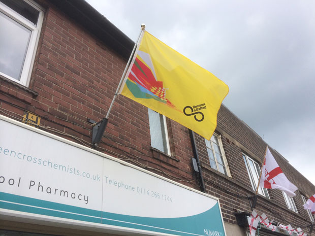 Tour de France bike, bunting and flag arrive in Crosspool – Crosspool ...