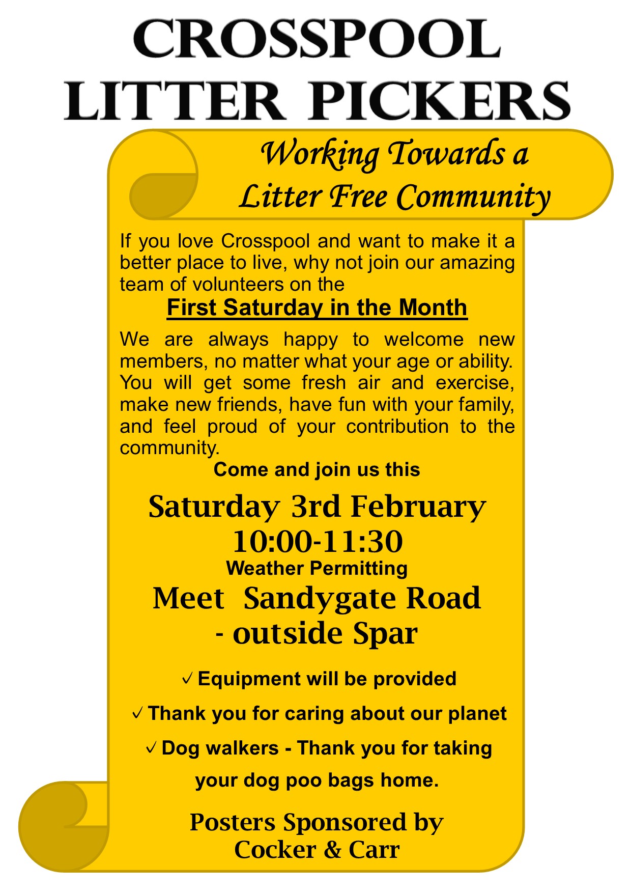Crosspool Litter Picking – Crosspool News – crosspool.info