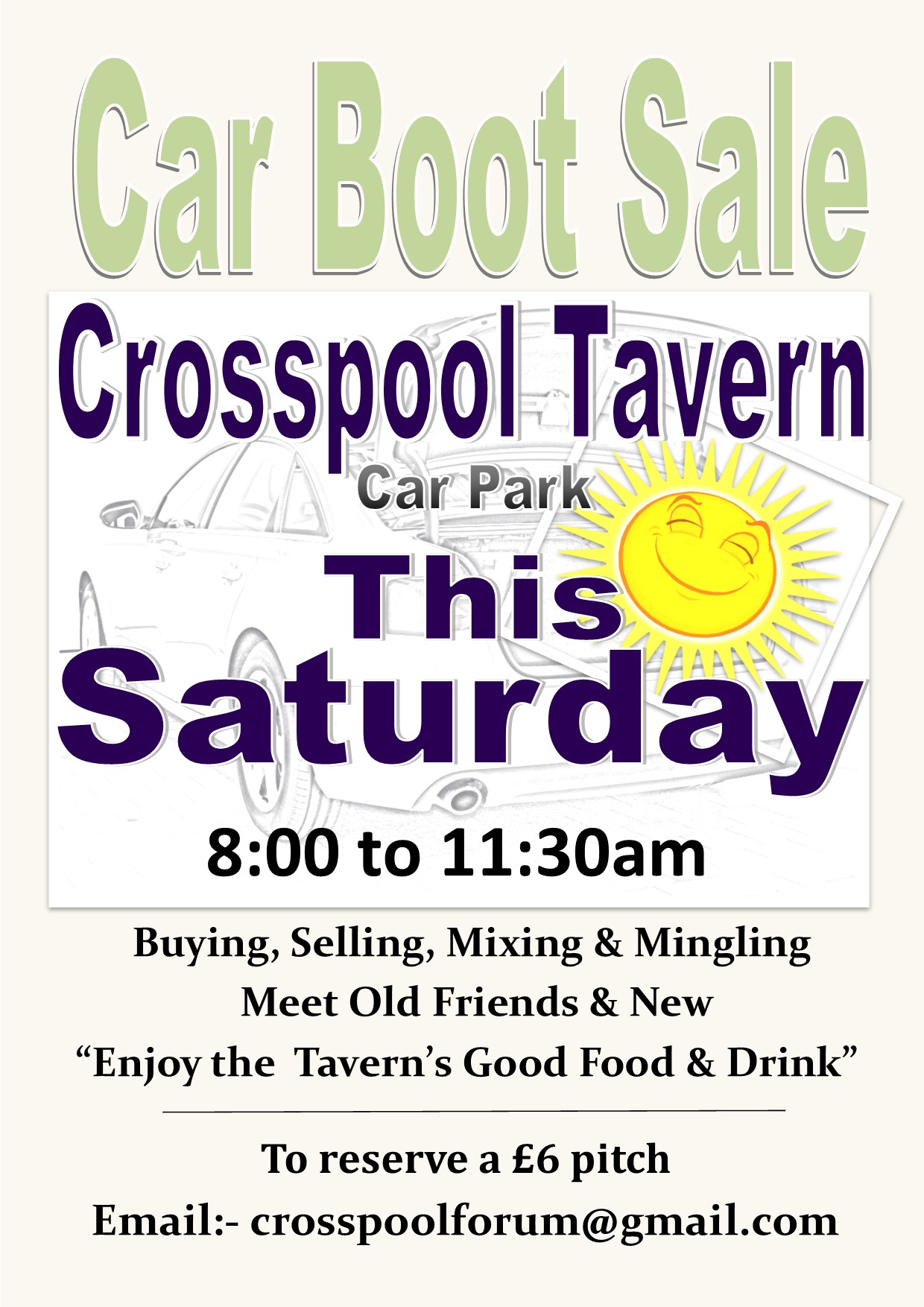 Crosspool Tavern Car Boot Sale – Crosspool News – crosspool.info